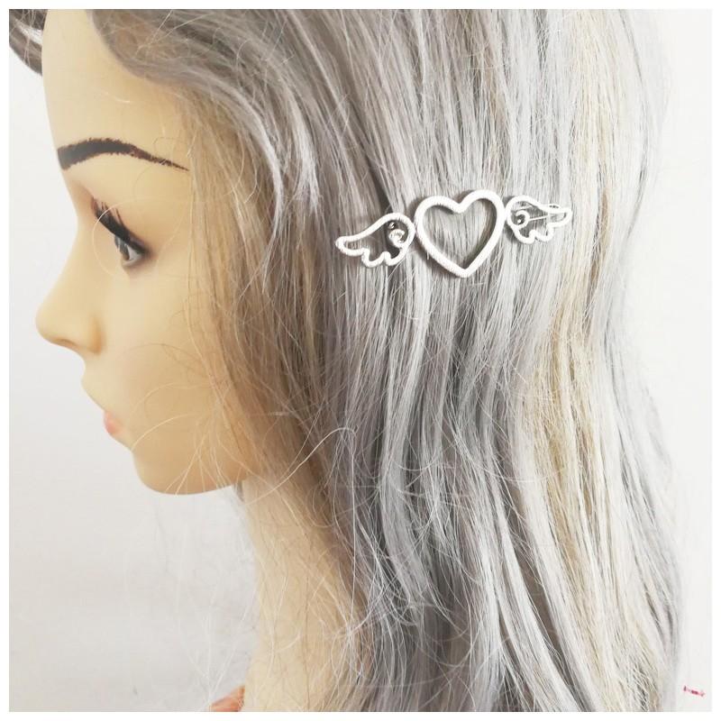 plusnao ヘアピン ヘアアクセサリー ビッグヘアピン ハート 天使 plusnao ヘアピン ヘアアクセサリー ビッグヘアピン ハート 天使