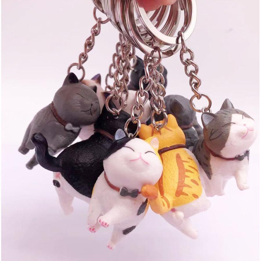 plusnao キーホルダー キーリング バッグチャーム ねこモチーフ キーチャーム CAT 和猫 洋猫 三毛 ハチワレ シャム トラネコ ブチ 白 黒 可愛い 雑貨 : プラスナオYahoo ...
