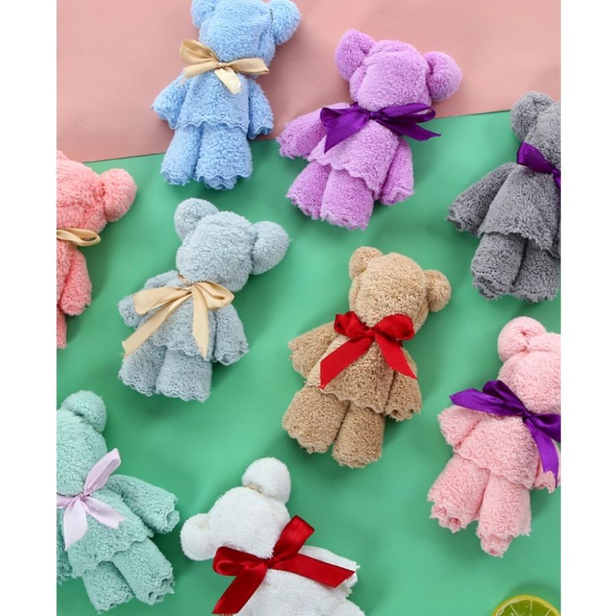 plusnao ハンドタオル ウォッシュタオル 30cm お手拭き マイクロファイバー 吸水 タオルベア クマ 柔らかい プチギフト 贈り物 プレゼント お : プラスナオYahoo!店 ...