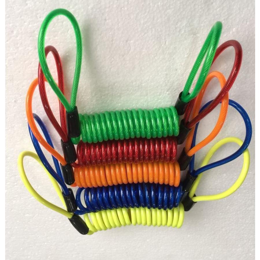 ディスクロック用 リマインダーケーブル 1.2m 盗難防止 防犯 安全対策 外し忘れ防止 スプリング コイル ワイヤー ロープ : zak-56982 : プラスナオYahoo!店 - 通販 ...