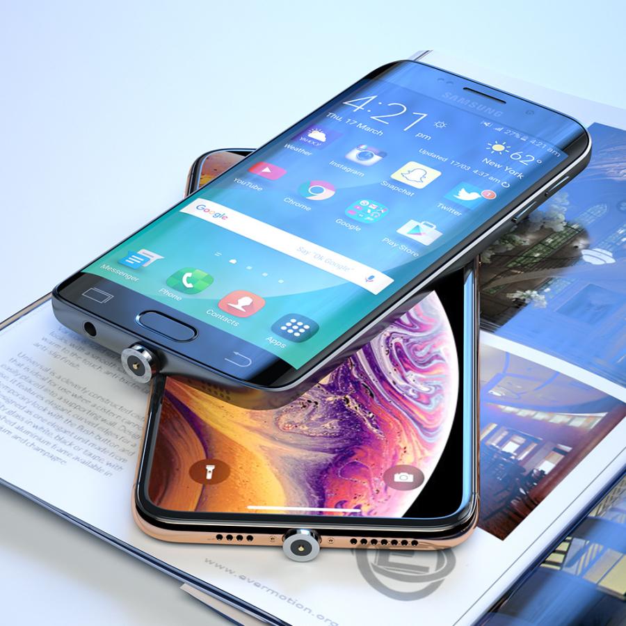 USBケーブル 充電ケーブル 単品 1m Type-C Lightning microUSB マグネット式 LEDライト 360度回転 スマホ iPh : プラスナオYahoo!店 - 通販 ...