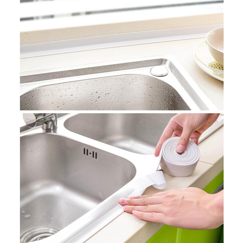 防水テープ 防カビテープ 隙間テープ 汚れ防止 防油 カビ対策 水回り すき間 キッチン シンク コンロ バスルーム 浴室 洗面所 トイレ DIY 無 :zak-86930:プラスナオ ...