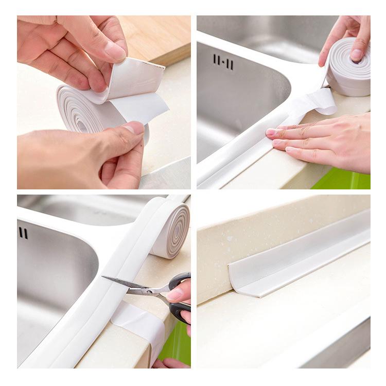 防水テープ 防カビテープ 隙間テープ 汚れ防止 防油 カビ対策 水回り すき間 キッチン シンク コンロ バスルーム 浴室 洗面所 トイレ DIY 無 : zak-86930 : プラスナオ ...