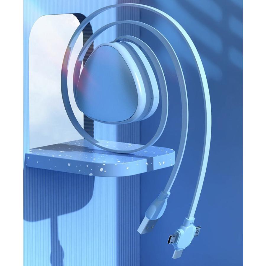 充電ケーブル 3in1 コードリール式 USB 巻き取り iPhone android Type-C スマホ モバイル iOS MicroUSB アン : プラスナオYahoo!店 - 通販 ...