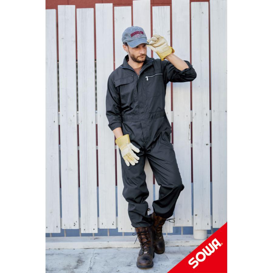 SOWA 【脇メッシュで蒸れずに快適】SOWA 39010 S~6L 桑和 つなぎ 作業着 長袖 作業服 ツナギ そーわ : 空調服 作業着 専門店 プラステン - 通販 - Yahoo!ショッピング