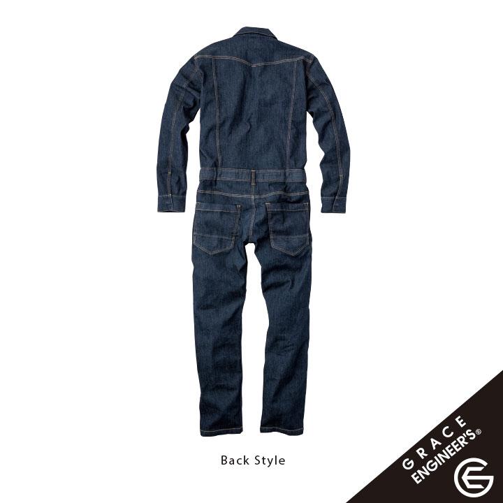 GRACE ENGINEER'S 【オールシーズン対応モデル ストレッチツナギ】 グレイスエンジニアーズ GE-340 SS~5L グレースエンジニアーズ ツナギ つなぎ 作業着 : 空調服 ...