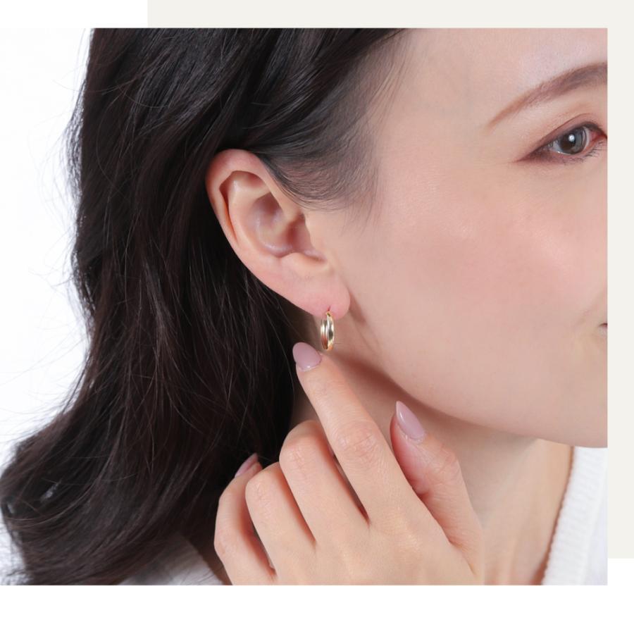 ジュエリースタジオ プラスター ピアス 18金 レディース メンズ アレルギー対応 15mm セカンドピアス フープ K18 アレルギーフリー ゴールド リング 小さい 女性 : ジュエリー ...