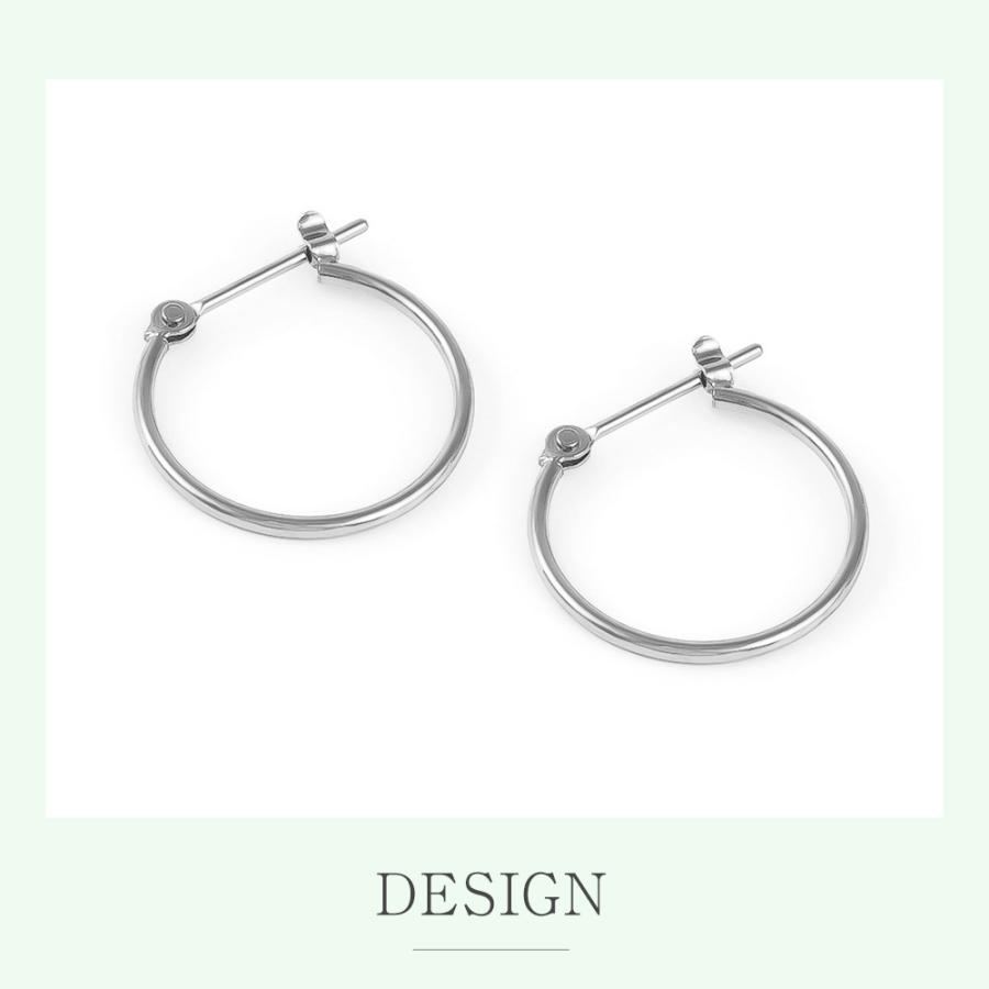 ジュエリースタジオ プラスター ピアス 14金 レディース メンズ アレルギー対応 15mm セカンドピアス フープ K14 アレルギーフリー ゴールド リング 小さい 女性 : ジュエリー ...