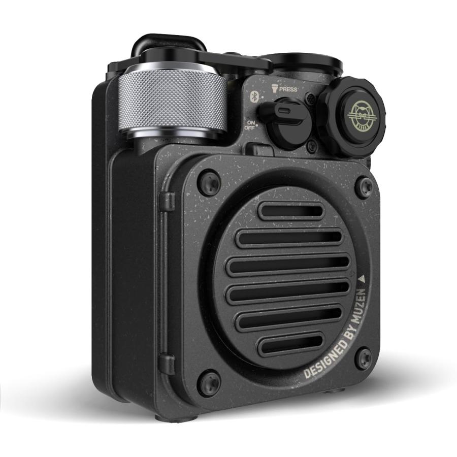 ミューゼン ワイルド ミニ Wild Mini 第2世代 ブラック Bluetoothスピーカー ワイヤレススピーカー MW-PVXI2 ...