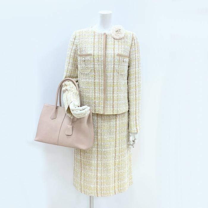 Lui Chantant（ルイ シャンタン） ツィード タイトスカート 日本製 021-76101 Lui Chantant セットアップ対応 ...