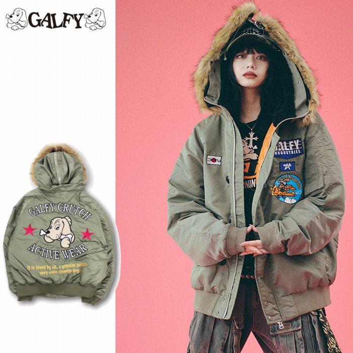 ガルファの INU-3B フライトジャケット n-3b ミリタリー ワッペン 143011 GALFY OFFICIAL ガルフィー 刺繍 ユニセックス オーバーショルダー ヤンキー ...