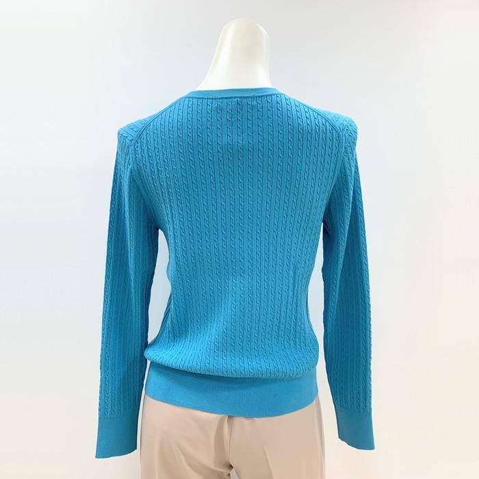 UNTITLED ウォシャブルニットソー 182-18256 untitled アンタイトル 洗える サマーニット Blue Gray 丸首 ...