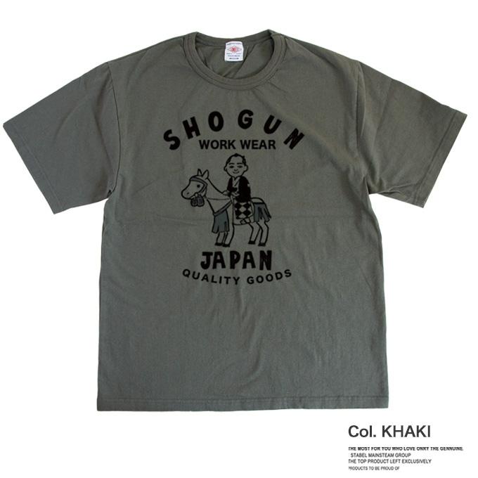 LUMBER 半袖Tシャツ SHOUGUN バックは無地 殿様 侍 男女兼用 ユニセックス 251589 ランバー キャンプ アメカジ 山登り ...