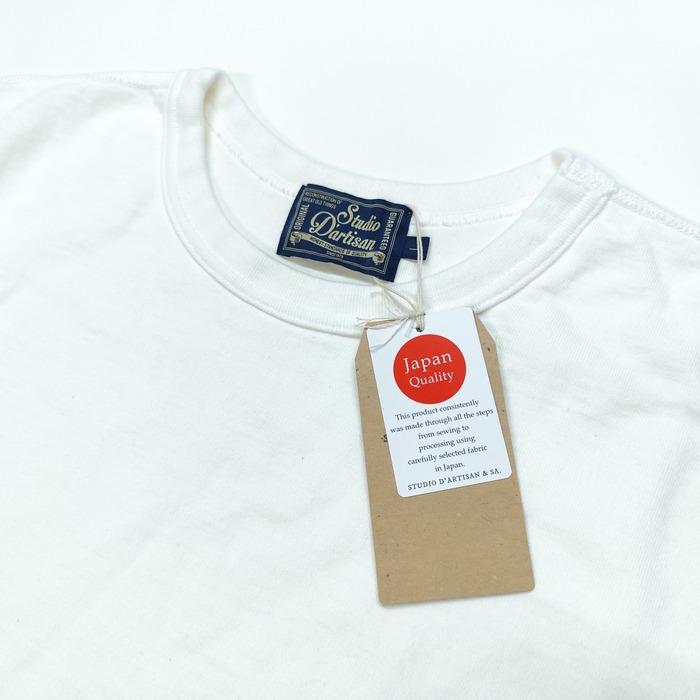 STUDIO D'ARTISAN 半袖Tシャツ スヴィンゴールド 繊維が最も細く長い、最高級の超長綿素材 丸胴 8173 ステュディオ・ダ・ルチザン アメカジ ダルチザン 日本製 : PLUS ...