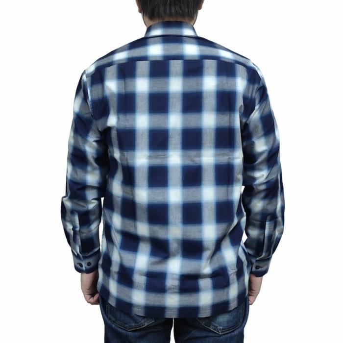 日本製 オンブレチェック ブルー 長袖シャツ ボタンダウン 95113 Hermony Light ハーモニーライト カジュアル 裾は真っすぐ ...