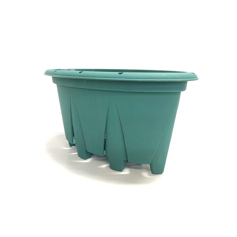 スリットプランター 500型 MR モスグリーン 10個 SLITPOT SERIES 底面給水機能付 楕円型 スリット鉢 プランター 兼弥 ...