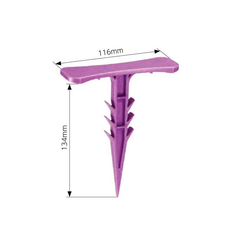 押えピン パープルトンボ CP-653 500本 タキゲン マルチシート押さえ 栽培 育苗 農業 園芸 作物 畑 ガーデニング サT 代引不可 ...