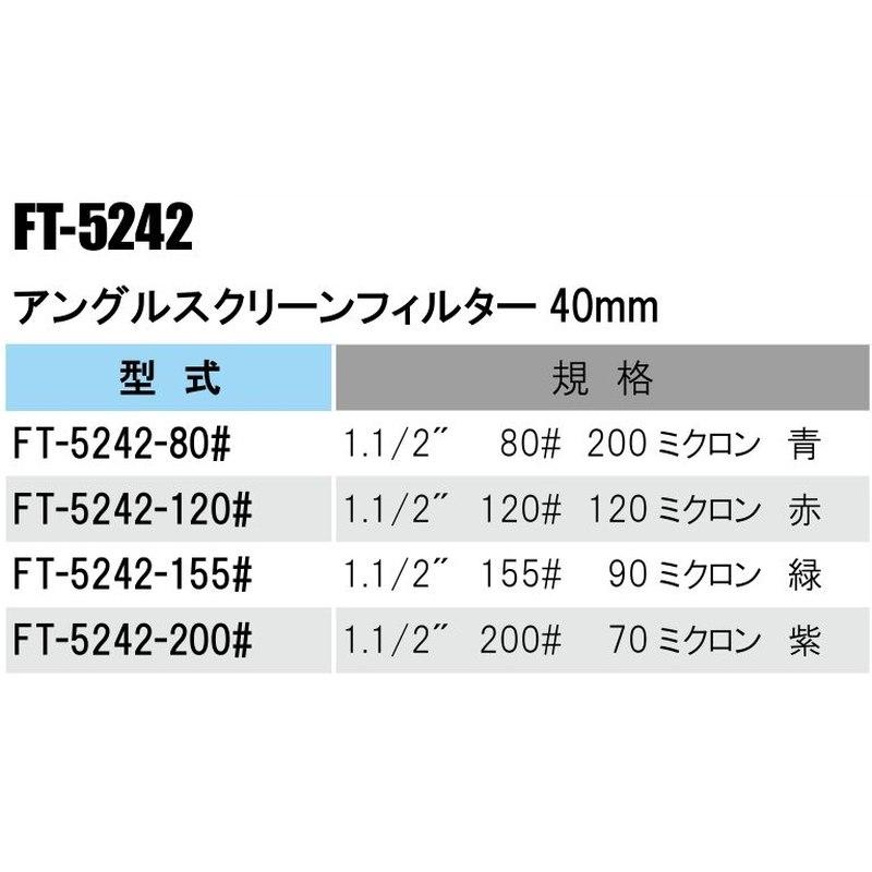 部品 1.1/2" アングルスクリーンフィルター 40mm ソケット付 FT-5242 メッシュサイズ80#〜200# スプリンクラー 水まき イリテック カ施 代引不可 : プラスワイズ建築 ...