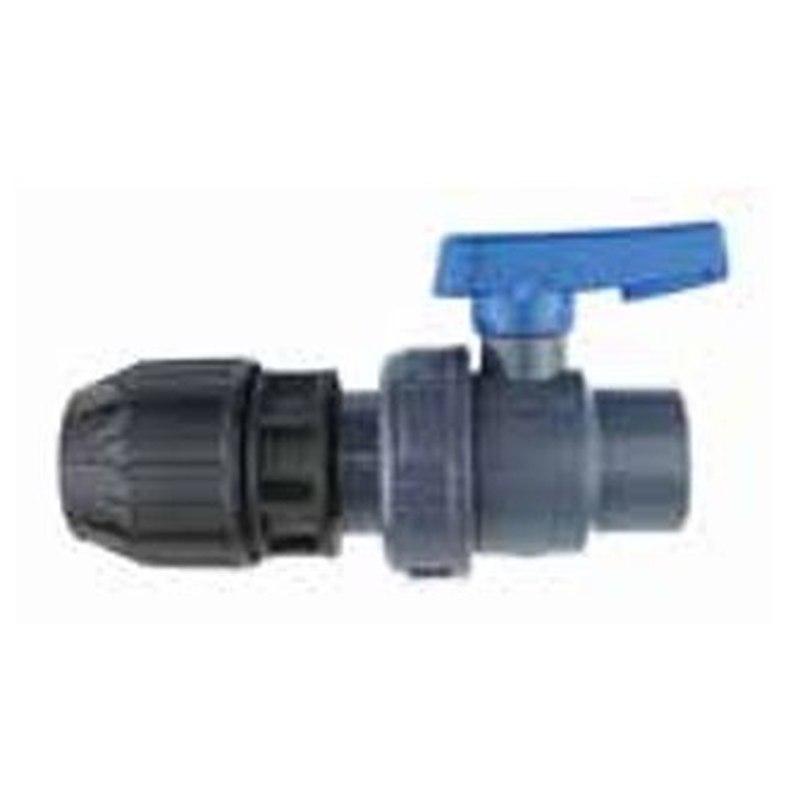 部品 ポリエチレンパイプ継手 PVC製ボールバルブ付スタート AP-7000-16×3/4" AP-16R×3/4"F オプション 潅水 散水 ...