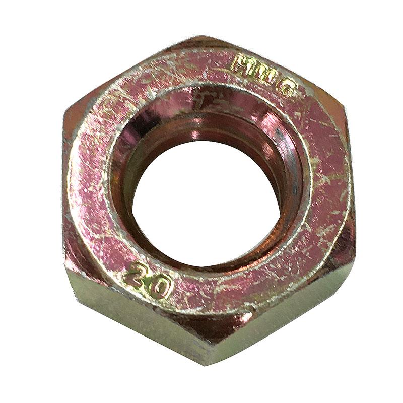 【45本】 Hug Bolt ハグボルト 仮ボルト ナット付 W22 首下90mm 有色クロメート 強度4.8 六角ボルト TONEJI ...