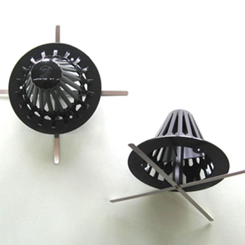 塩ビ ストレーナー キャップ 12個入 NH15T タテ式 2色 カラー選択 ブラック グレー 適用パイプ呼び径50-100 屋上用 ...