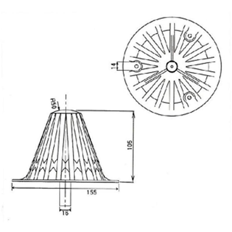 塩ビ ストレーナー キャップ 12個入 NH15T タテ式 2色 カラー選択 ブラック グレー 適用パイプ呼び径50-100 屋上用 ...