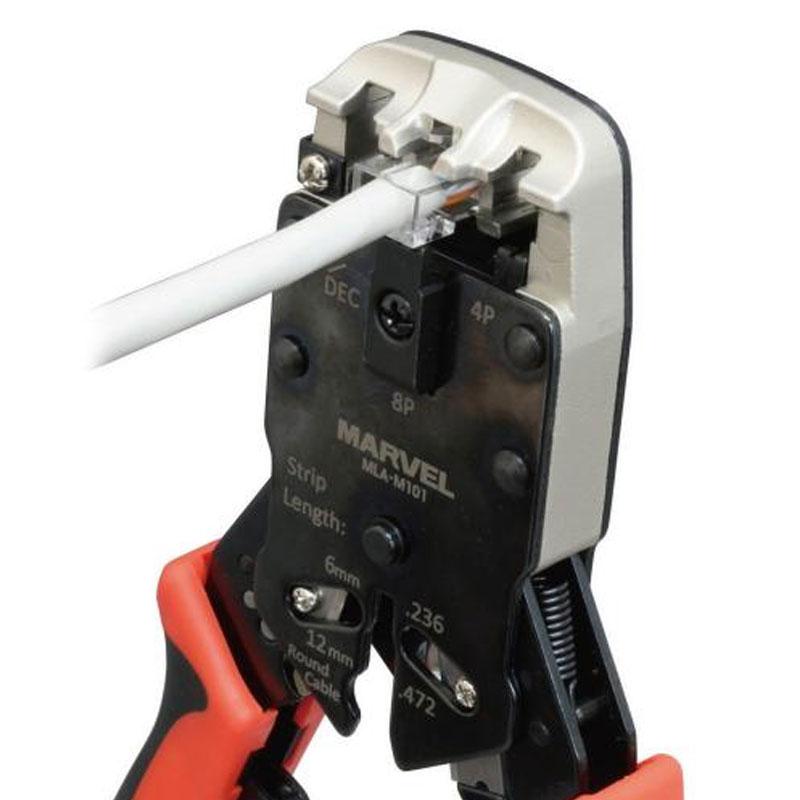 モジュラー 圧着工具 MLA-M101 4P 6P 8P プラグ対応 ラチェット機構 マーベルD :511388:プラスワイズ建築 - 通販 - Yahoo!ショッピング