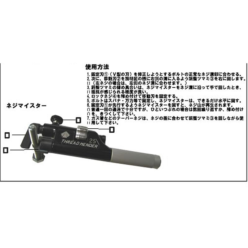 ネジ山修正工具 ネジマイスター25 neji-025 19x6 392g セキカワ T儀D :514721:プラスワイズ建築 - 通販 - Yahoo!ショッピング