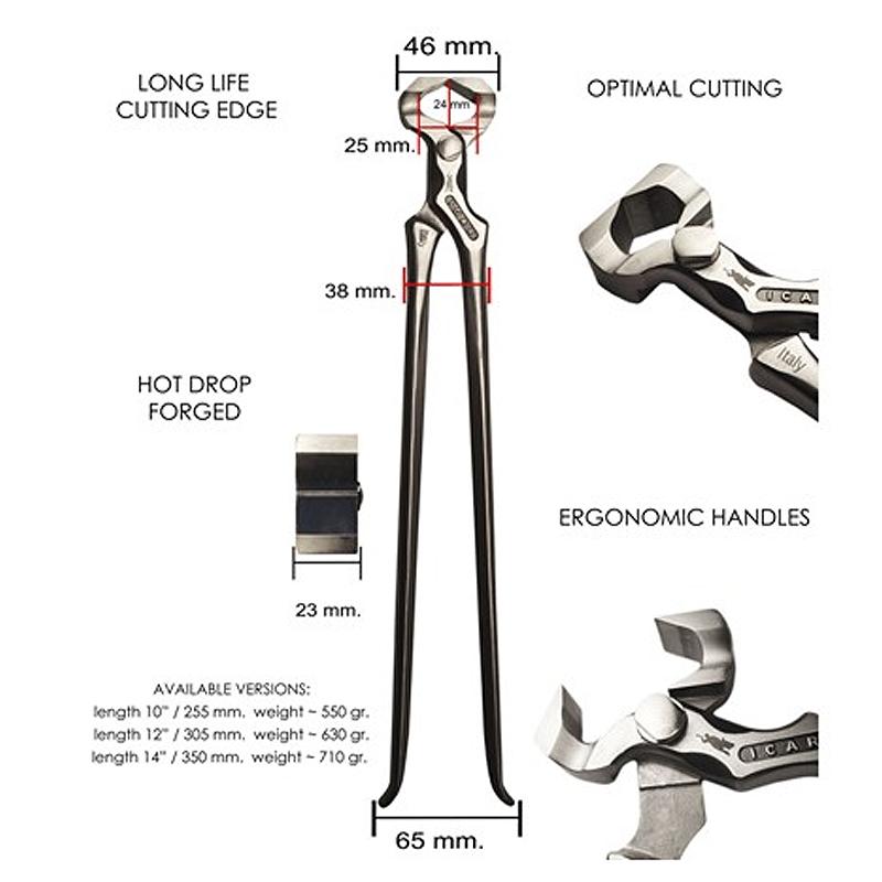 釘切り ネイルニッパー イカール ラグジュアリー 10 255mm 8413013 ICAR Luxury 馬用蹄 釘抜き 今S 代引不可 :516129:プラスワイズ建築 - 通販 ...