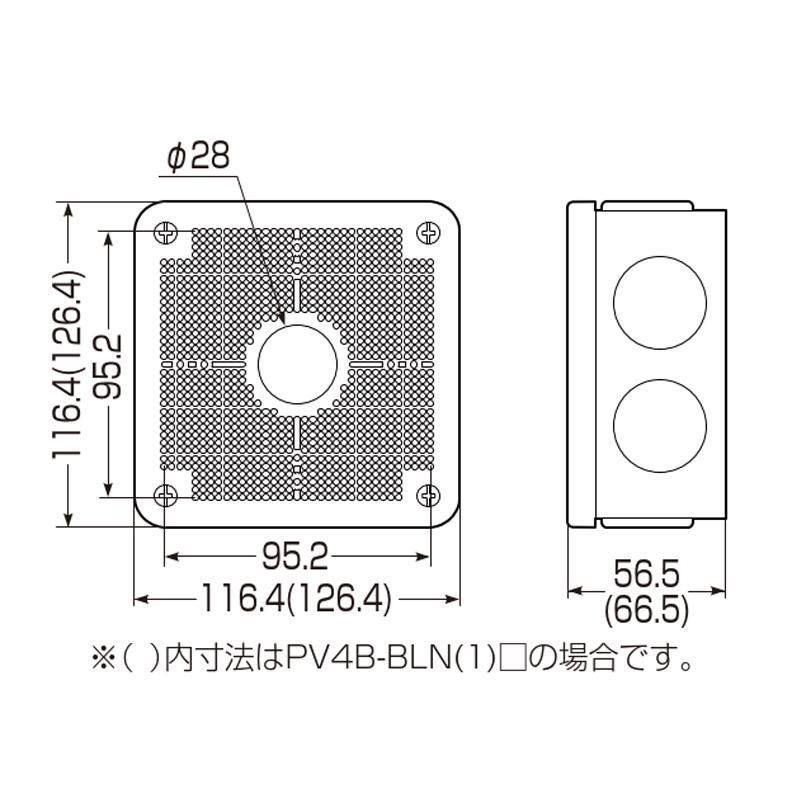 防犯カメラ取付ボックス 露出用四角 PV4B-ANFK ブラック 雄ねじキャップ有無選択 ネジ取付 未来工業D : 516405 : プラスワイズ建築 - 通販 - Yahoo!ショッピング