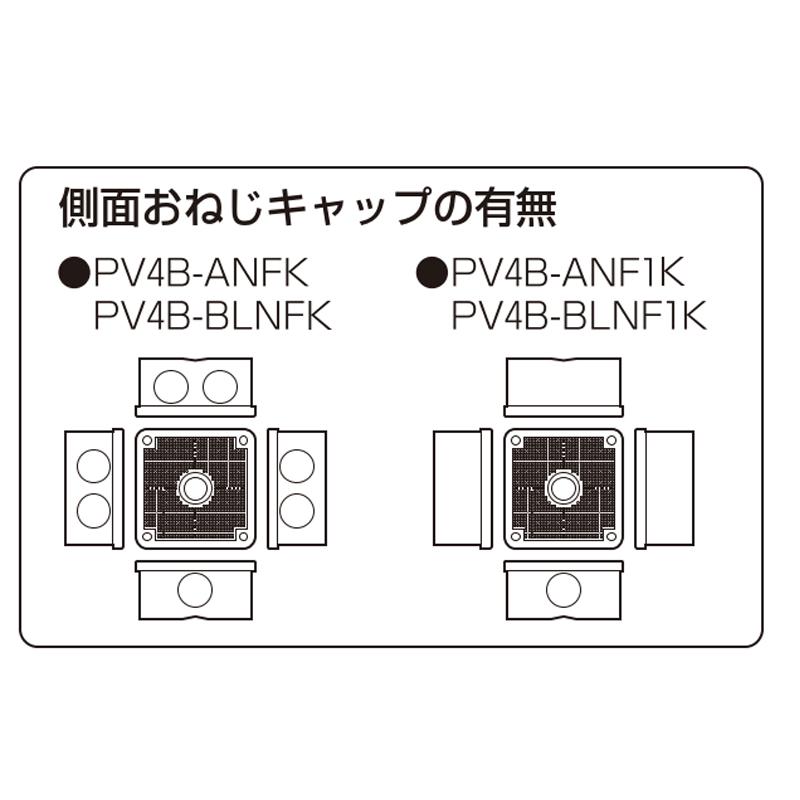 防犯カメラ取付ボックス 露出用四角 PV4B-BLNFK 雄ねじキャップ有無選択 ネジ取付 未来工業D :516406:プラスワイズ建築 - 通販 - Yahoo!ショッピング