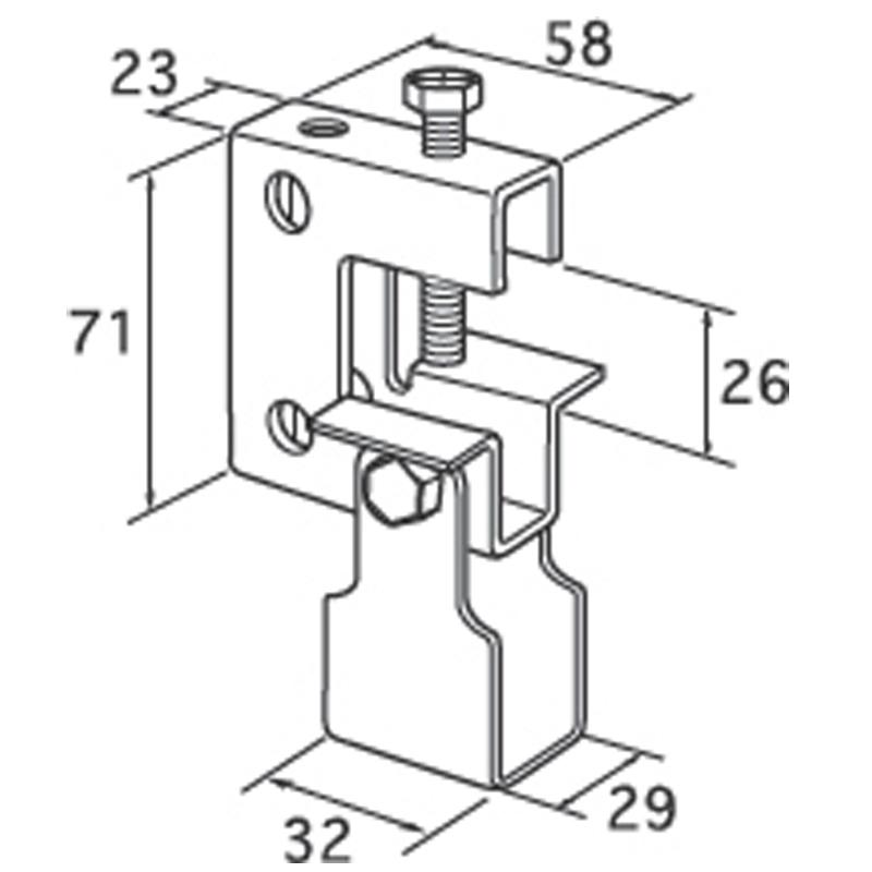 形鋼 吊り金物 ステンレス NHB-1 N-144109-010 W3/8 適合フランジ厚3-25 各種形鋼用 日栄インテック アMD : プラスワイズ建築 - 通販 - Yahoo!ショッピング
