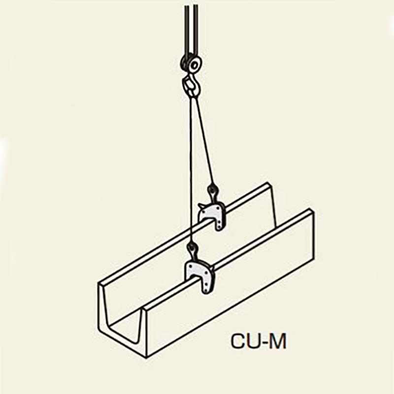 U字溝竪吊クランプ CU-M型 F3006 機械吊り専用のマシンタイプ CUMA120 使用荷重250t クランプ範囲90〜120mm 三木ネツレン 三冨 代引不可 :554614:プラス ...