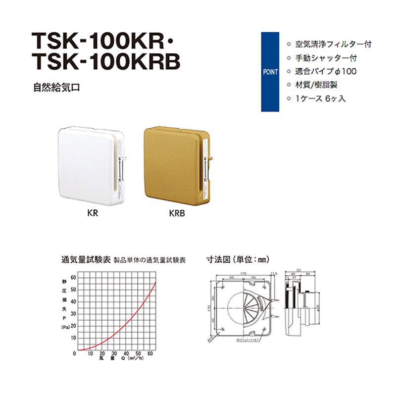 【6個】 換気口 自然給排気口部品 内壁換気口 樹脂製 レジスター TSK-100KR 宇佐美工業 アミD :559902:プラスワイズ建築 - 通販 - Yahoo!ショッピング