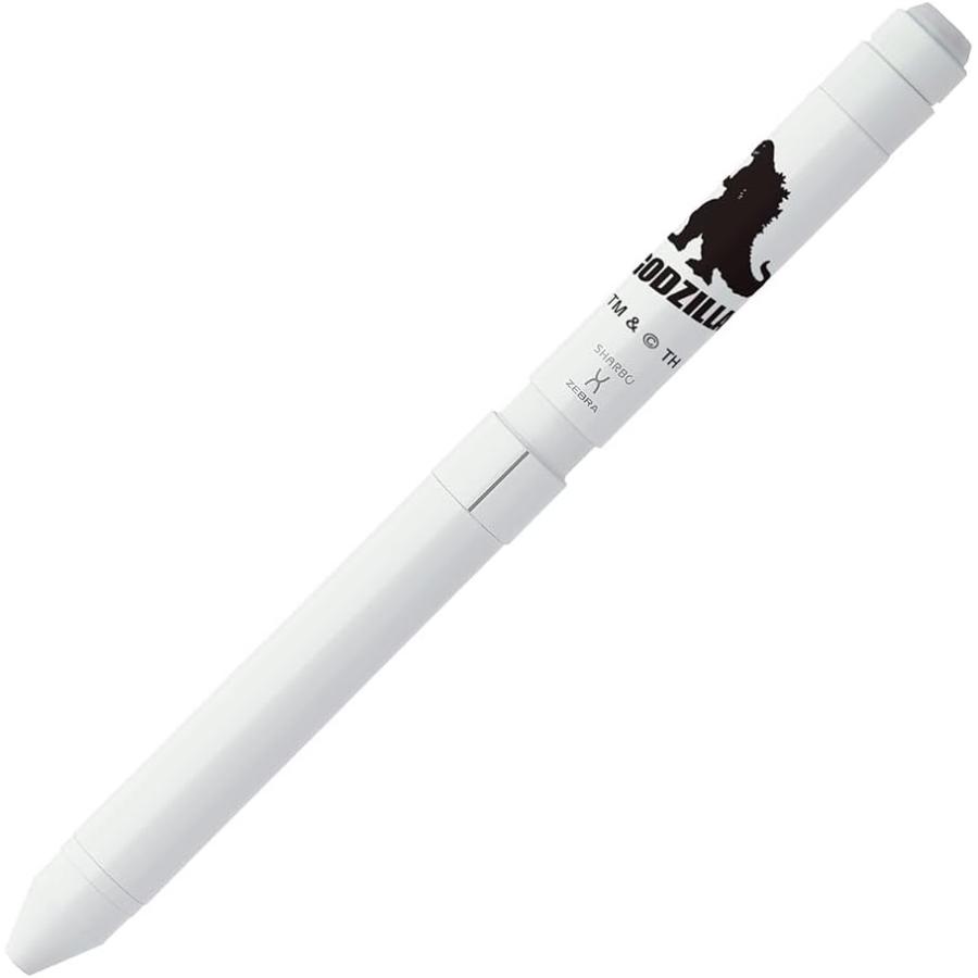 ZEBRA ゼブラ 多機能ペン シャーボX ST3 限定 ゴジラ 2024 ホワイト軸 SB14-GZ24-W シャープ部機構・ボールペン替芯は含まれておりません 別途ご購入下さい ...