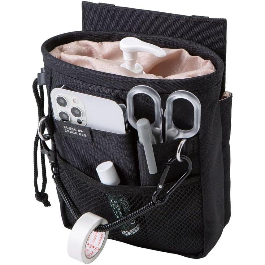 クツワ エプロンバッグ 文具エプロンバッグ 巾着 BE024BK ブラック フリー : プレミアム オフィス コレクション - 通販 - Yahoo!ショッピング