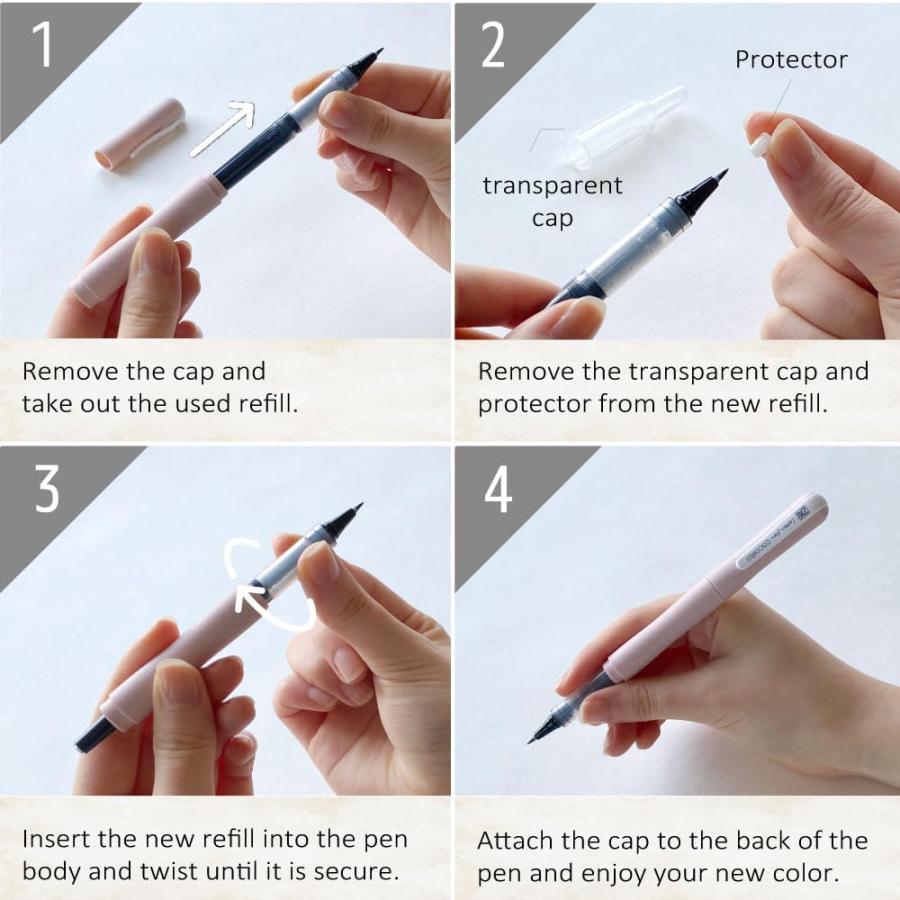 呉竹 ジグレターペン COCOIRO コウイロ 替芯 極細筆ペン先 黒インク 日本製 ディープブルー メール便発送 : プレミアム オフィス コレクション - 通販 - Yahoo!ショッピング