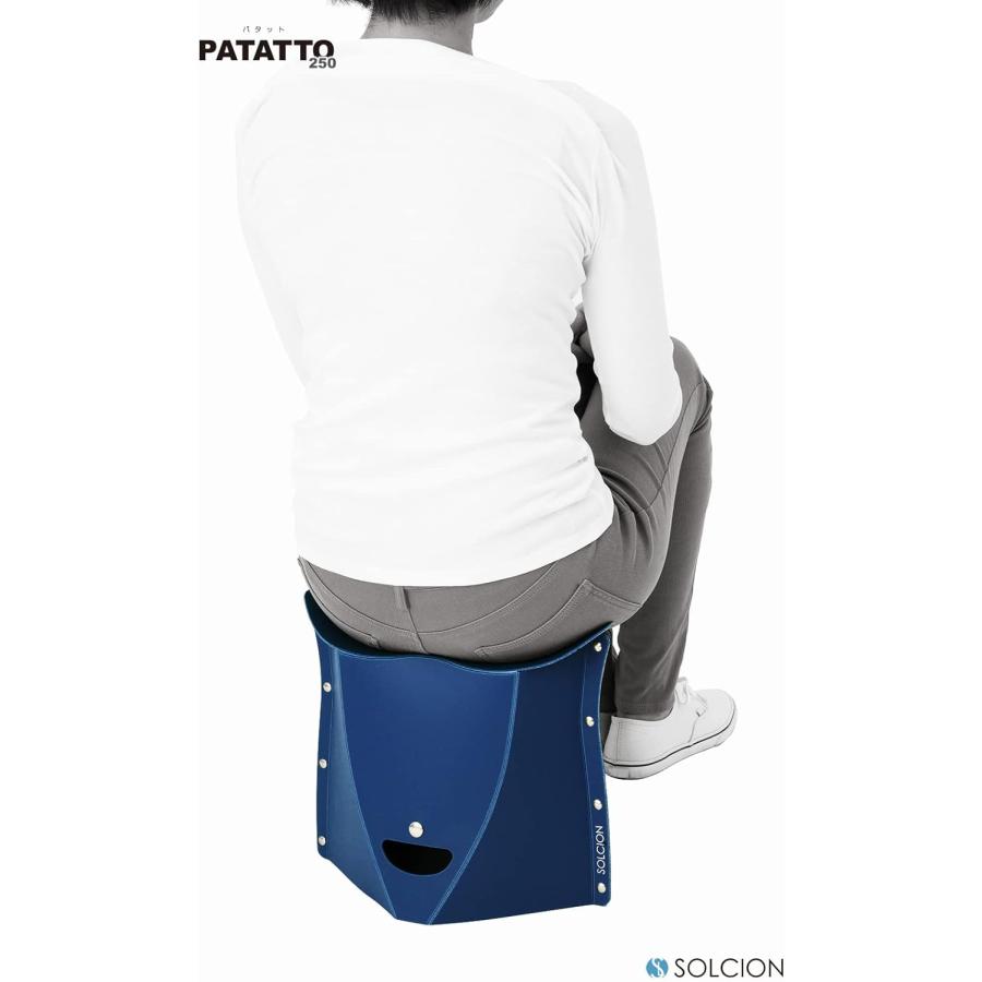 折りたたみイス スツール 持ち運び Patattoシリーズ 250 250ネイビー Pt2503 プレミアム オフィス コレクション
