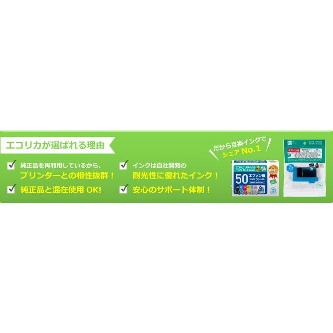 カラリオ 送料無料エコリカリサイクルインクカートリッジセットBOXエプソン IC6CL50 互換製品 ECI-E506P/BOX 6色 : プレミアム オフィス コレクション - 通販 ...