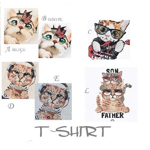 Saie! プリントTシャツ ユニセックス 猫半袖Tシャツ : Pochi Pochi - 通販 - Yahoo!ショッピング