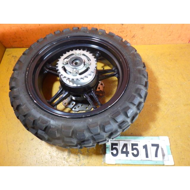 54517 カワサキ BR125H-A054〜 Z125PRO '16 純正 リアホイール 曲がり無 12×3.50 ブロックタイヤ2022年 ...
