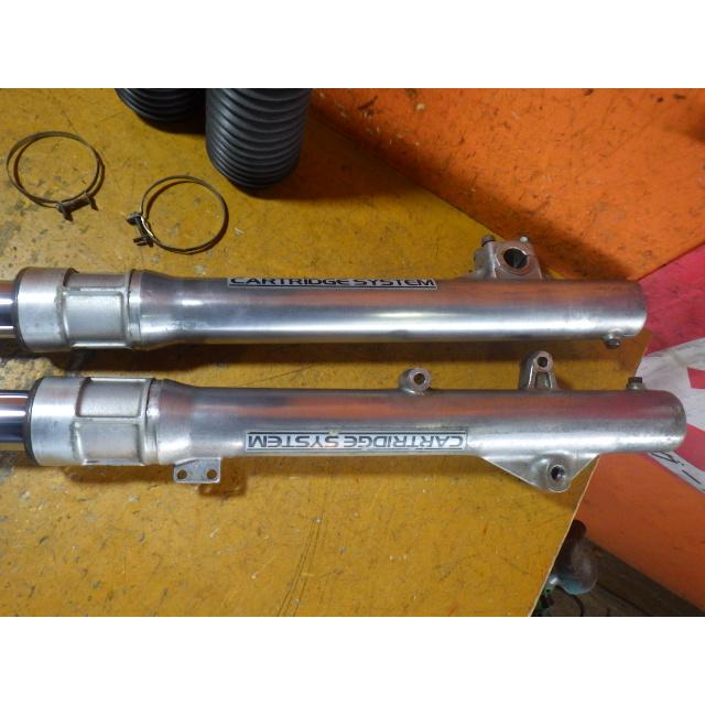 58008 ホンダ MD22-160〜 XLR250R '94 純正 フロントフォーク 良品 曲がり無 漏れ無 41φ ダストブーツ柔らかく ...