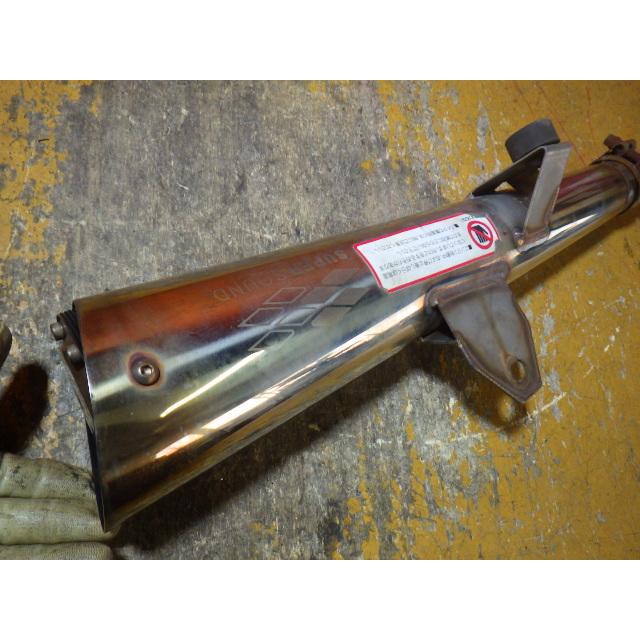 64566 カワサキ BJ250A-071〜 エストレヤRS SUPER SOUND スリップオンサイレンサー 小ダメージあり 動画あり ...