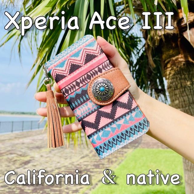 Xperia Ace III レザーケース☆ネイティブ&コンチョ☆西海岸スタイル☆エクスペリア 手帳型カバー☆送料無料☆ : pocky-case - 通販 - Yahoo!ショッピング