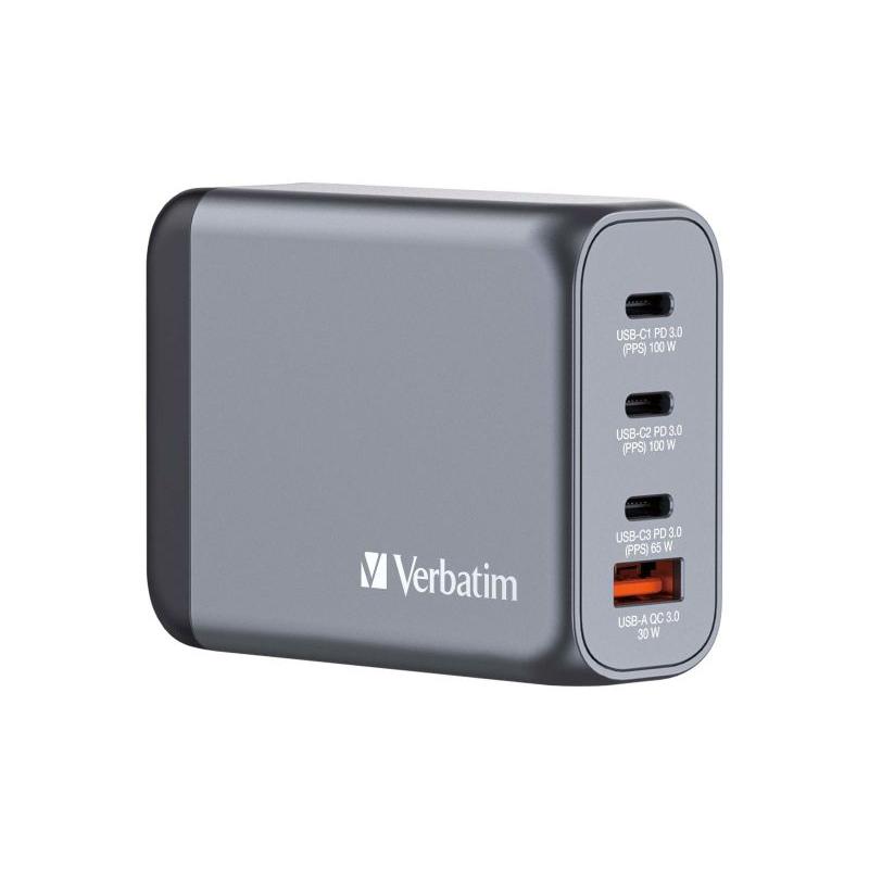 Verbatim 32202 100W PD急速充電対応 GaN チャージャー 4Port : PodPark Yahoo!店 - 通販 - Yahoo!ショッピング