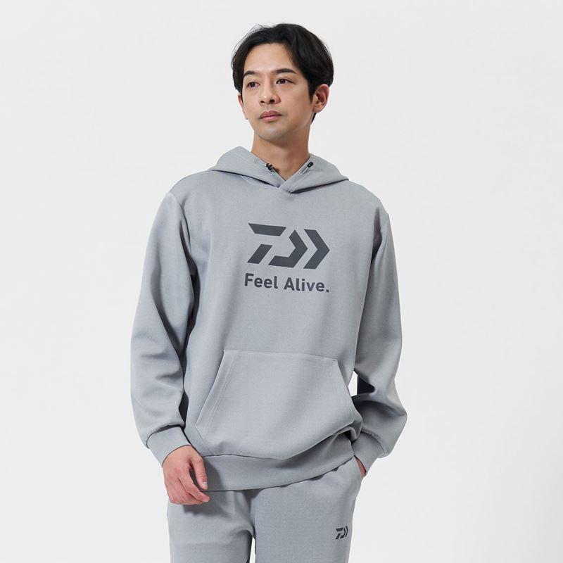 ダイワ ダンロテックスウェットフーディー グレー DE-8925 (フィッシングジャケット フィッシングウェア) DAIWA（ダイワ） 防寒ウェア DANROTECHスウェットフーディー L グレー