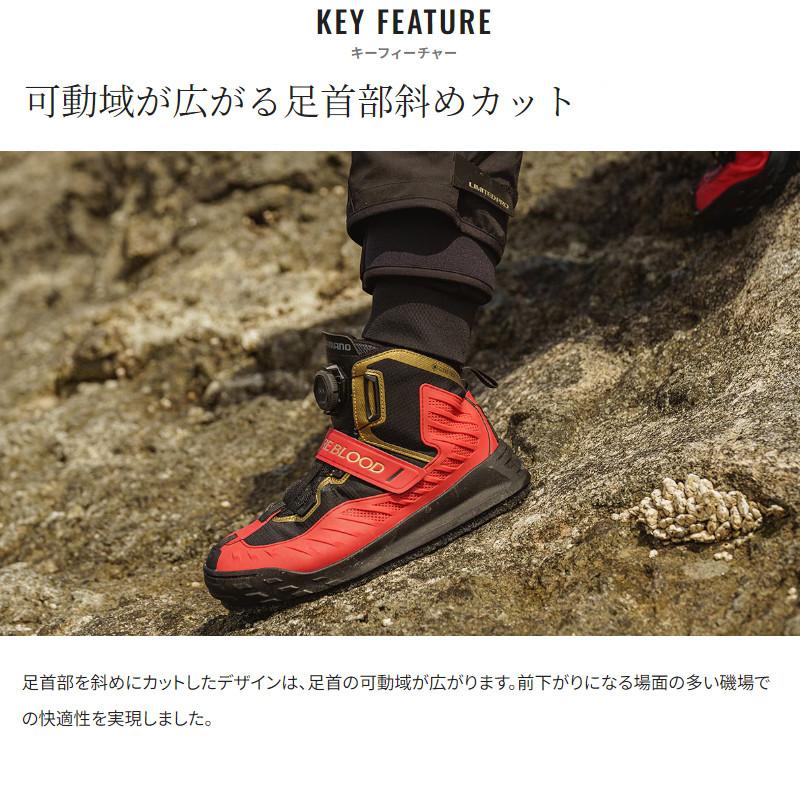 プロマリン スパイクシューズ LL ブラック/レッド プロマリン FSC305-L