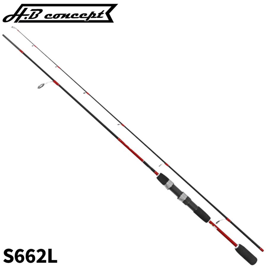バスロッド H.B コンセプト ライトステップII バス スピニング S662L : 釣具のポイント - 通販 - Yahoo!ショッピング