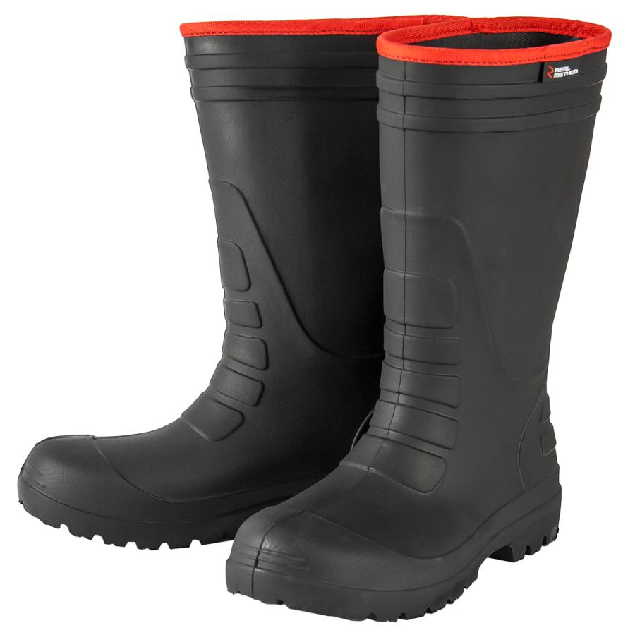 【アウトレット】 フットウェア リアルメソッド EVAラバーハイブリッド フィッシングブーツ S ブラック REAL METHOD : 釣具のポイント - 通販 - Yahoo!ショッピング