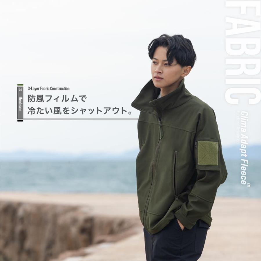 防寒ウェア Oraio(オライオ) ソフトシェルジャケット L ブラック